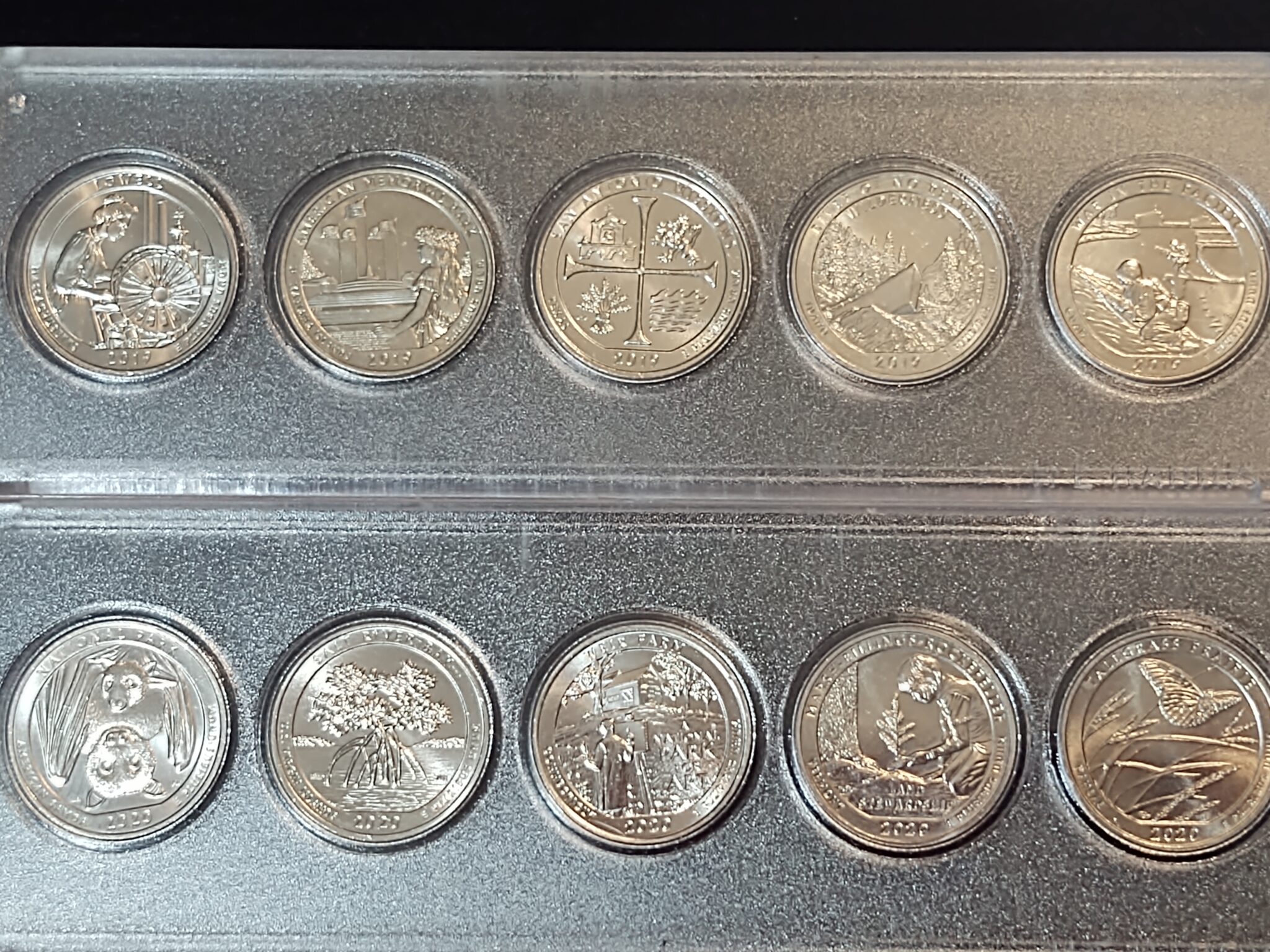 2019 & 2020 Complete set of W mint mark quarters in holders – Bweave1coins